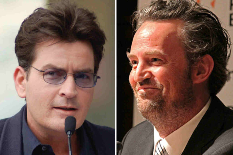 Charlie Sheen si pente di non aver contattato Matthew Perry prima della ...