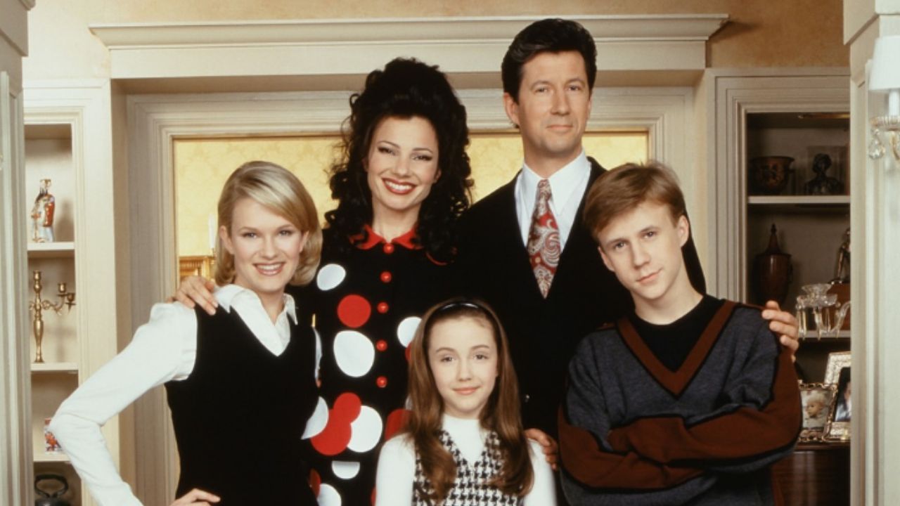 Fran Drescher trifft sich mit Charles Shaughnessy, ihrem Co-Star aus ...