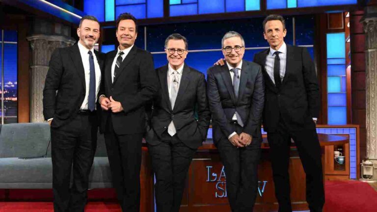 Stephen Colbert „versenytársait” fogadja „The Late Show” élén töltött ...